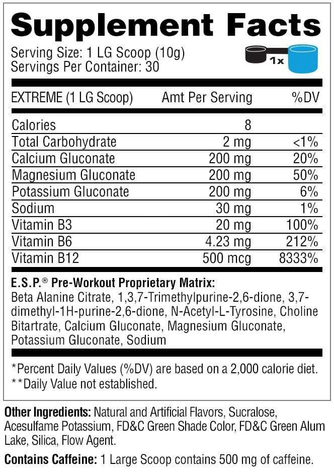 esp supplement facts - Royalty Health